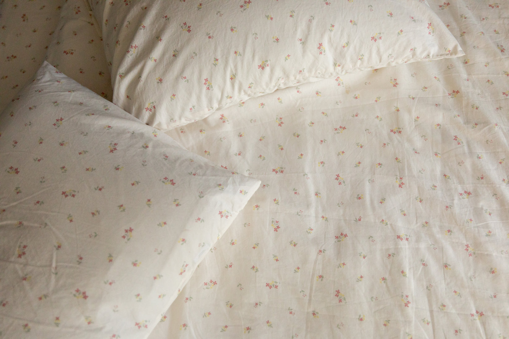 Lila - Pink Floral Percale Sheet Set – Kiyko Home