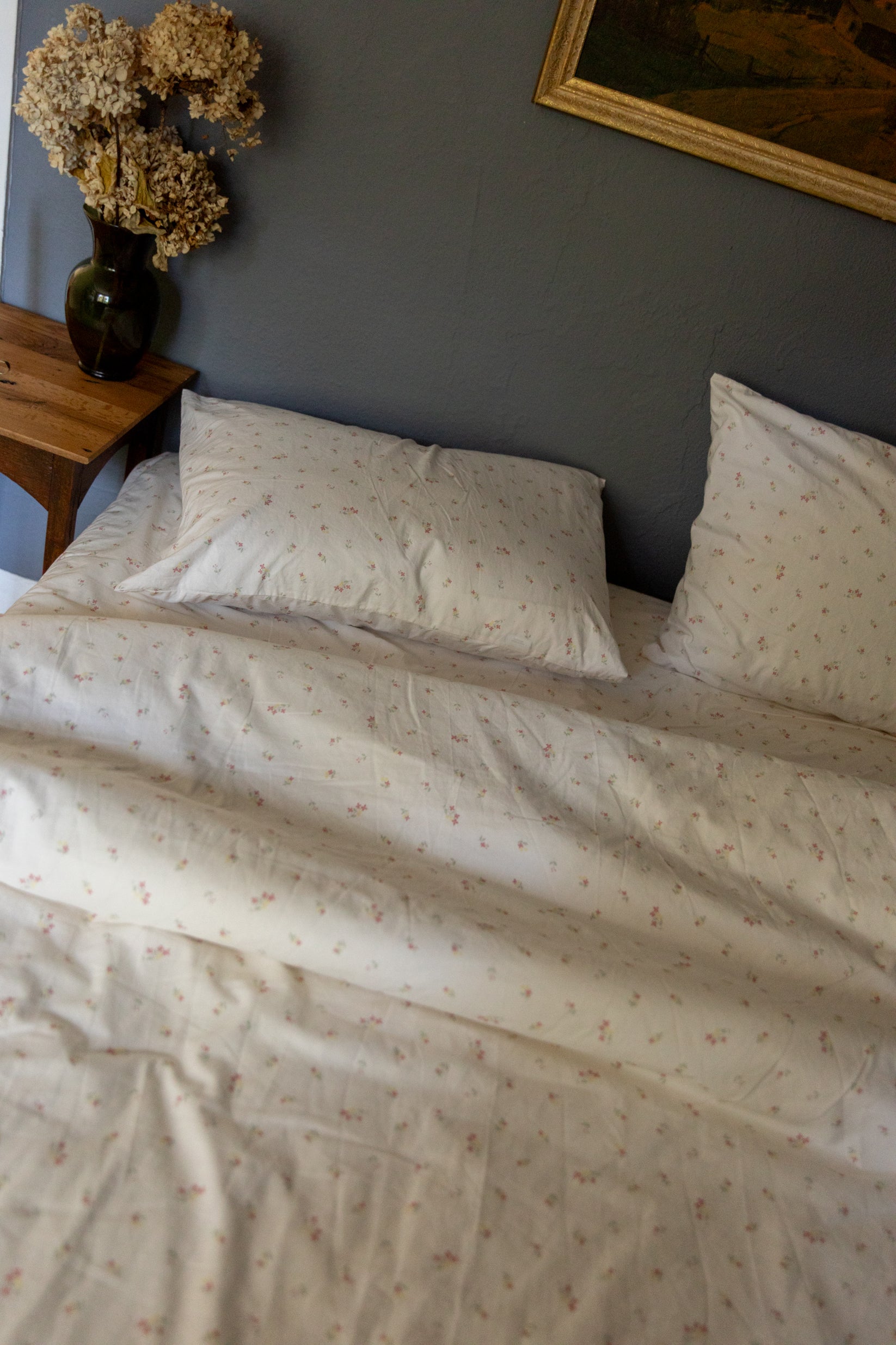 Lila - Pink Floral Percale Sheet Set – Kiyko Home